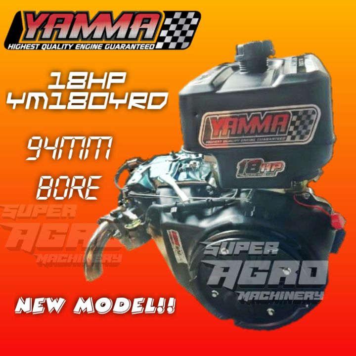 Yamma 18hp gasoline engine YM180yrd 94mm bore High speed with plastic ...