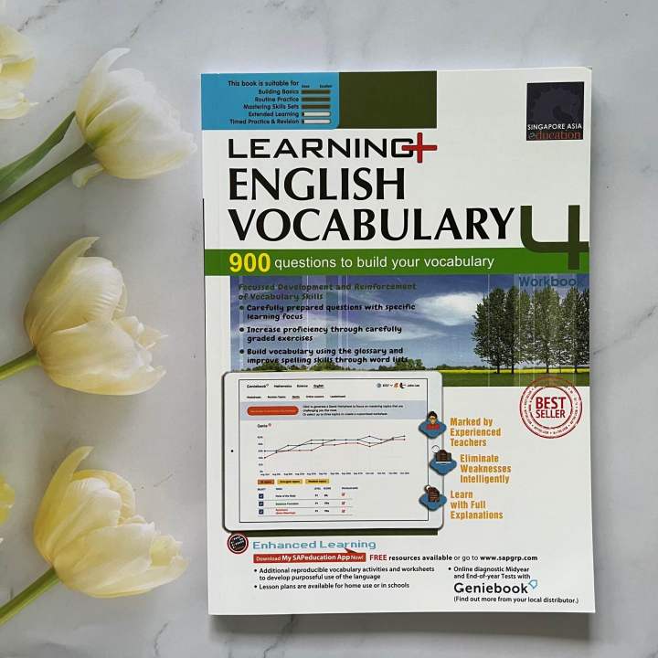 𝐒𝐀𝐏 Learning Vocabulary Learning English Vocabuary 4 หนังสือแบบฝึกหัดคำ ...