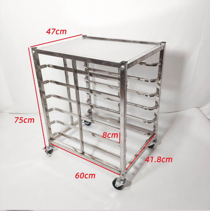 Baking Dish Shelf with Workbench 6 Layer Shelf Storage Rack Pallet Rack ...