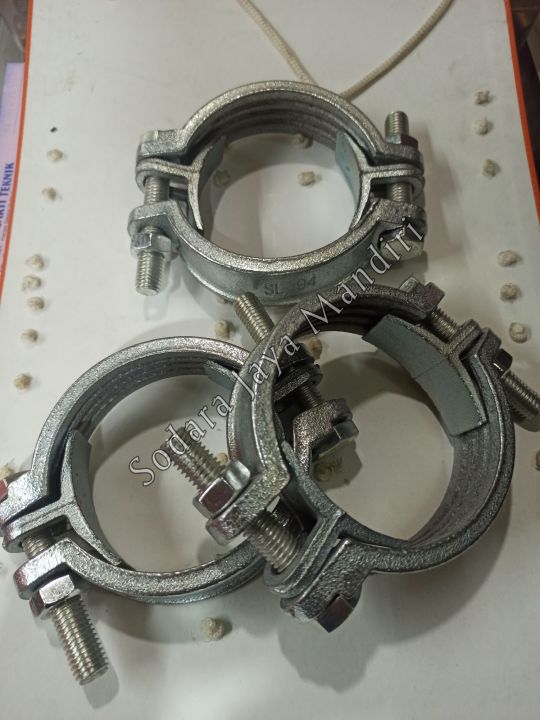 Klem SL-60 ( 1 1/2 inch ) Hose Clamp heavy duty double bolt | Lazada ...