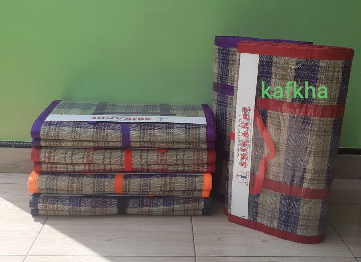 Tikar lipat mendong srikandi kotak ukuran besar 2x3M dan 2x2M | Lazada ...