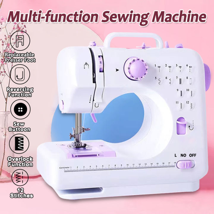 【Local+Ready Stock】12 Stitches Sewing Machine portable heavy duty Mini ...