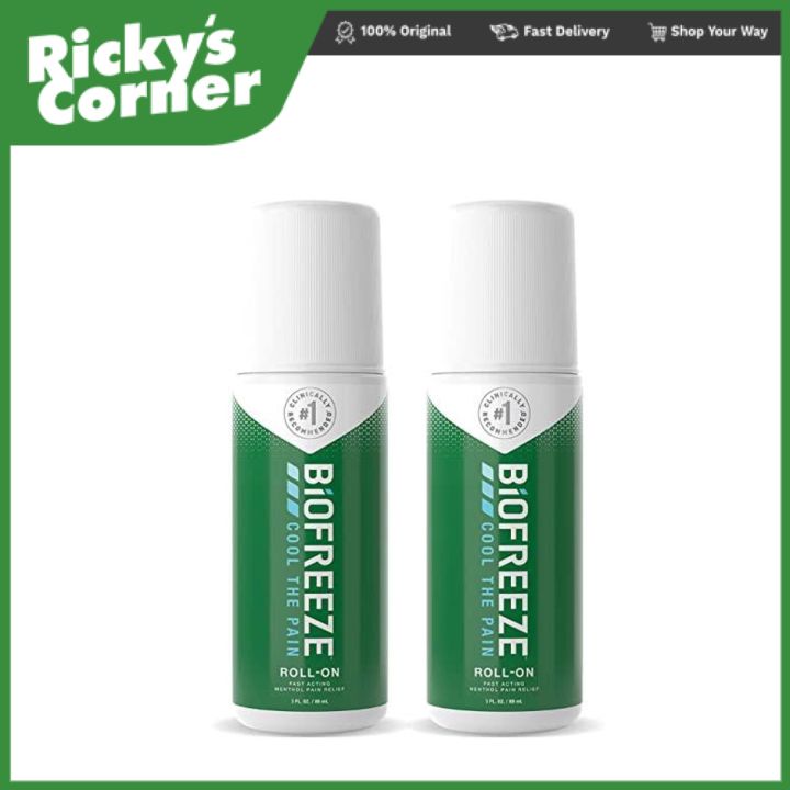 biofreeze cool the pain relief roll on 3 oz each | Lazada PH