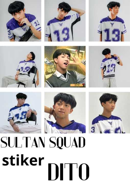 sticker Viral sultan squad full Dito isi 9pcs | Lazada Indonesia