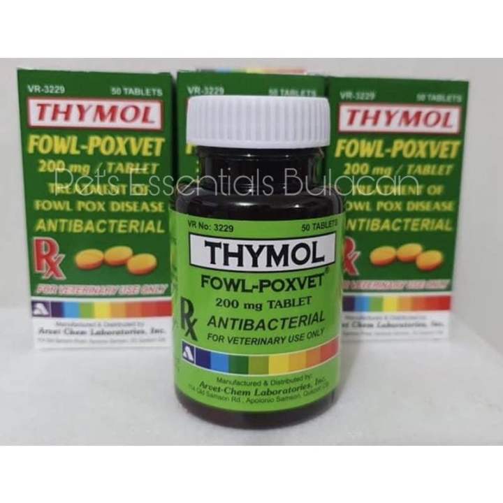 Thymol 50 tablets treatment of fowl pox disease | Lazada PH