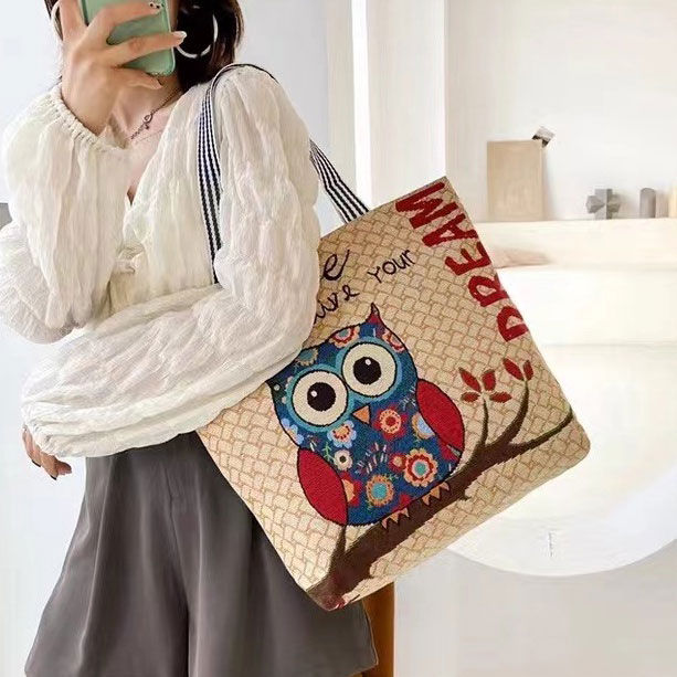 New Thai Style Fashion Female Tote Bag With Zipper Canvas Cute Shopping ... New Thai Style Fashion Female Tote Bag With Zipper Canvas Cute Shopping ...