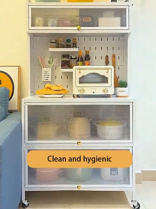 SWG Adjustable Aluminum Multi-Layer Kitchen Storage Organizer with Pull ...