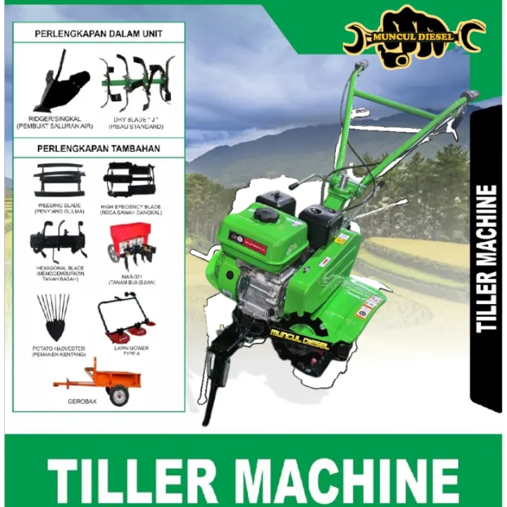 TRAKTOR CULTIVATOR MINI TRAKTOR LADANG TILLER MACHINE | Lazada Indonesia