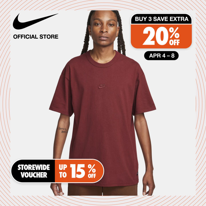 Nike Men's Sportswear Premium Essentials T-Shirt - Dark Team Red ...