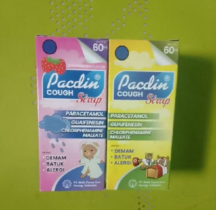 Pacdin Cough Sirup (Obat Batuk Alergi, Demam, Bersin, Sakit Kepala ...