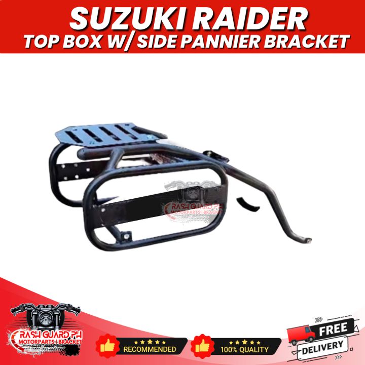 Suzuki RAIDER FI 150 - Top Box Bracket with Side Pannier HEAVY DUTY ...