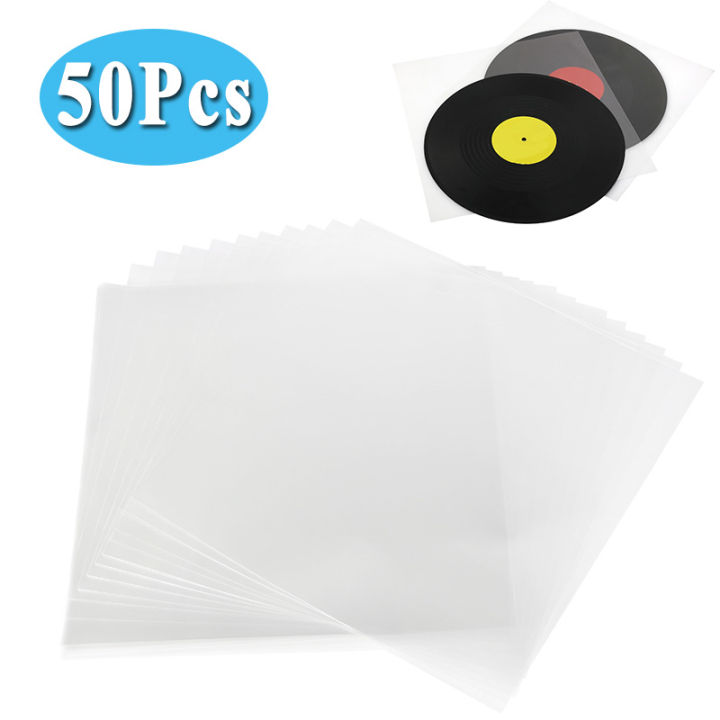 50PCS LP Record Outer Sleeves 32x32cm Transparent OPP Record Disc ...