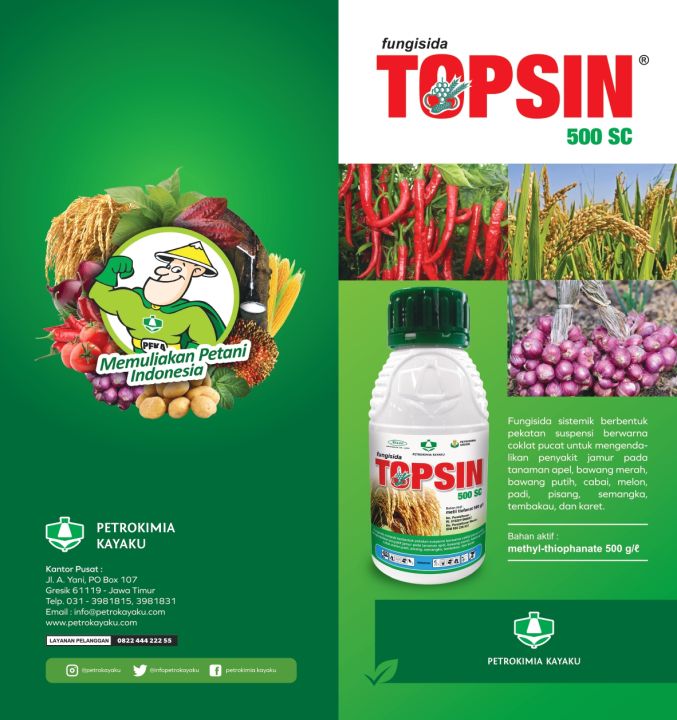 Fungisida Topsin 500 SC 500ml mengendalikan penyakit pada berbagai ...