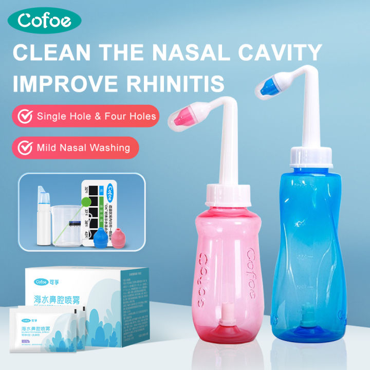 Cofoe 300ML/500ML Nasal Wash Nose Water Pulse Cleane Moistens Avoid ...