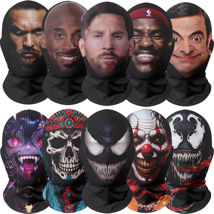 3d Printed Messi Mask Full Face Simulation Visual Mesh Mask Marvel'S ...