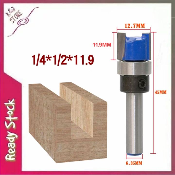 Mata Profil Kayu Flush Trimmer Router Bits Single Bearing HPL Edging ...
