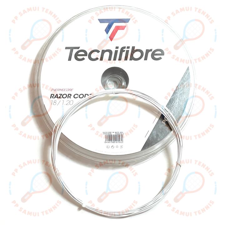 เอ็นเทนนิส tennis string Tecnicfibre Razor code 12 เมตร ของแท้ พร้อมส่ง ...