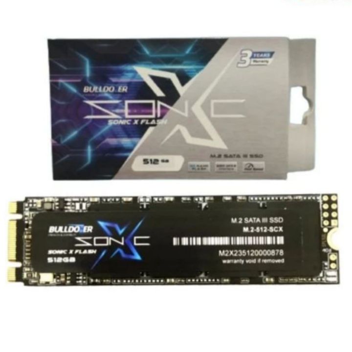 SSD M.2 SATA BULLDOZER SONIC 512GB | Lazada Indonesia