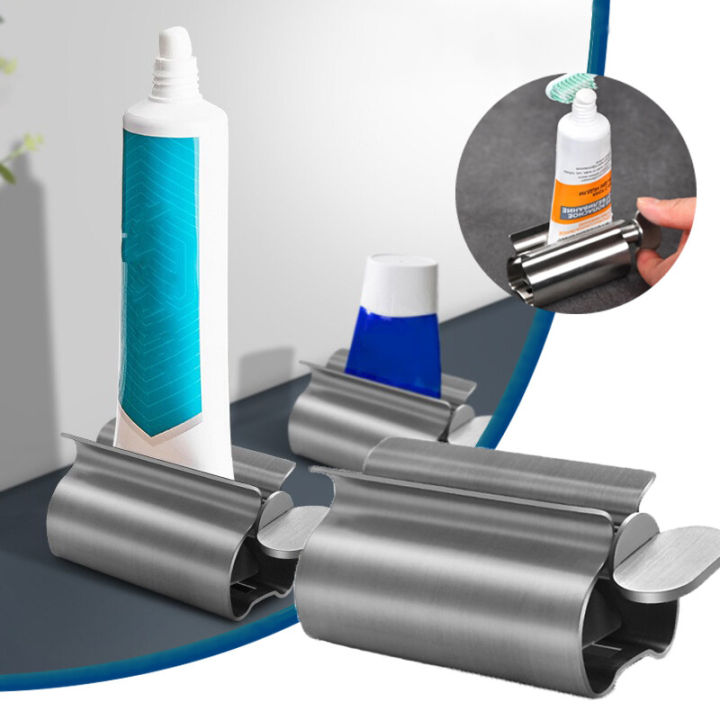 Rolling Tube Toothpaste Squeezer Stand Holder Bathroom Home Tool ...