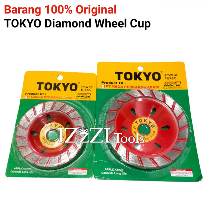 Mata Gerinda Poles Beton TOKYO Cup 3 inch 4 inch Gurinda Beton Diamond ...