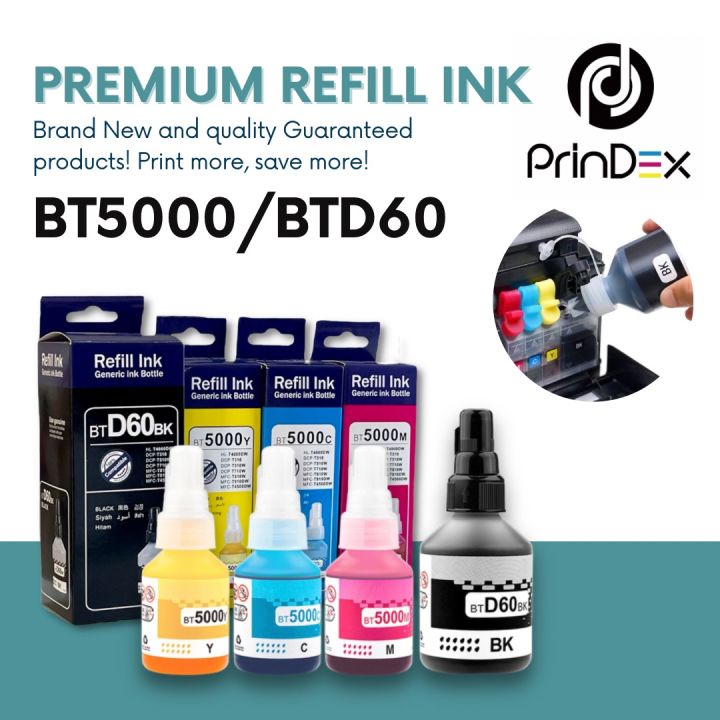BT5000 BT6000 BTd60 Refill ink dye ink Compatible BT6000bk BT5000 (CMY ...