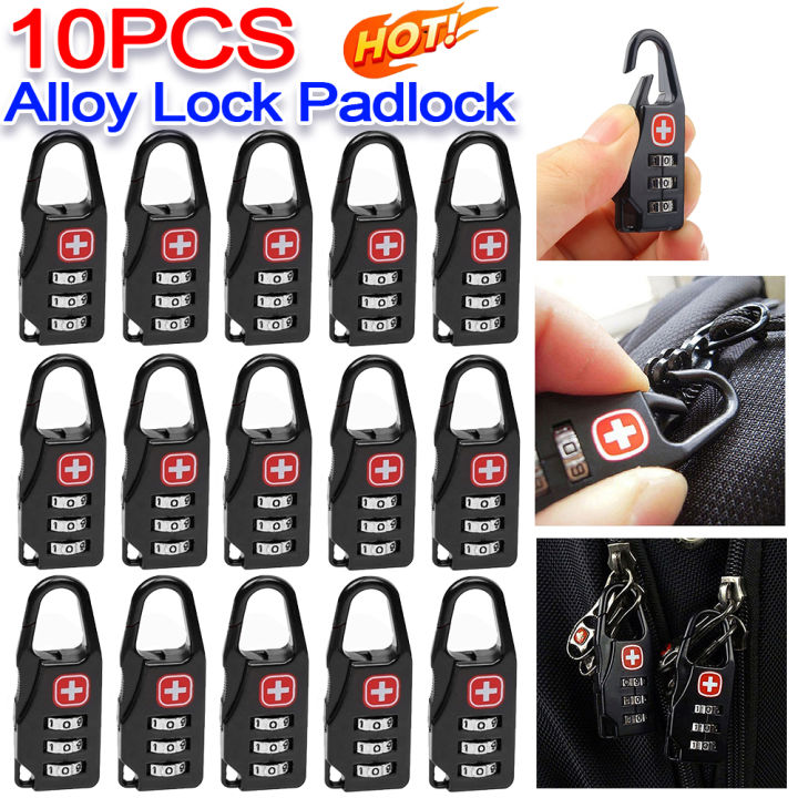 1-10PCS Alloy Safe Combination Code Number Lock Padlock for Outdoor and ...