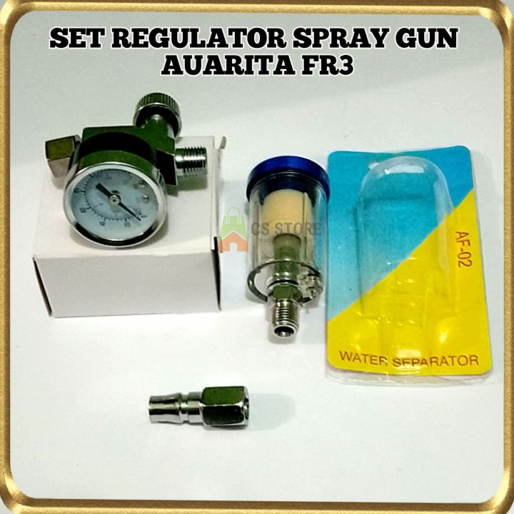 SET AIR REGULATOR FR3 AUARITA ¼ inch UNTUK SPRAY GUN DAN KOMPRESOR ...
