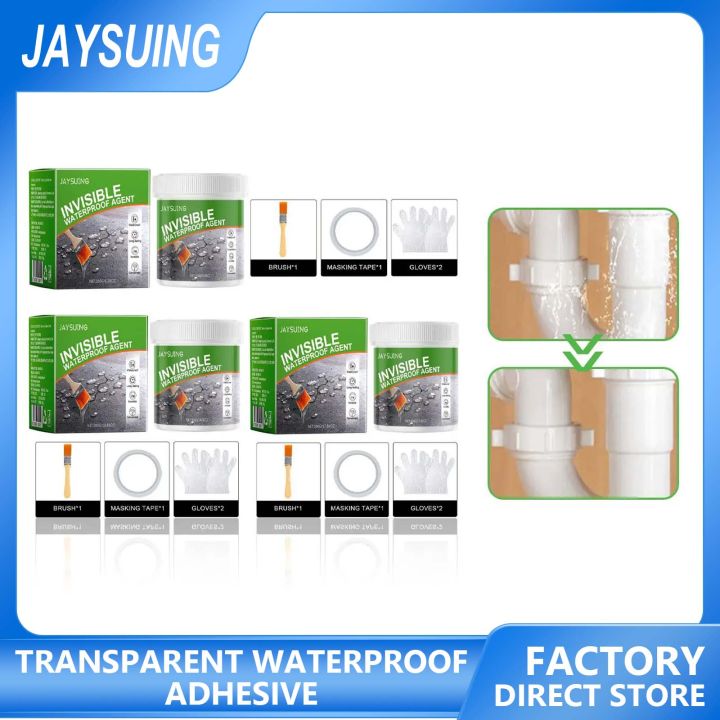 Jaysuing lớp phủ chống thấm trong suốt đại lý sửa chữa rò rỉ tường vật liệu keo vô hình cho mái ...