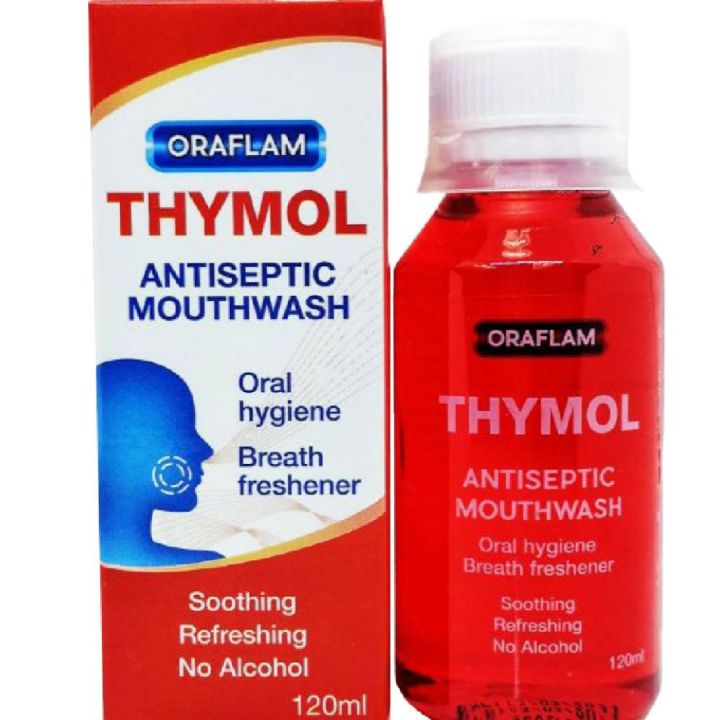 ORAFLAM THYMOL ANTISEPTIC MOUTHWASH 120ML | Lazada