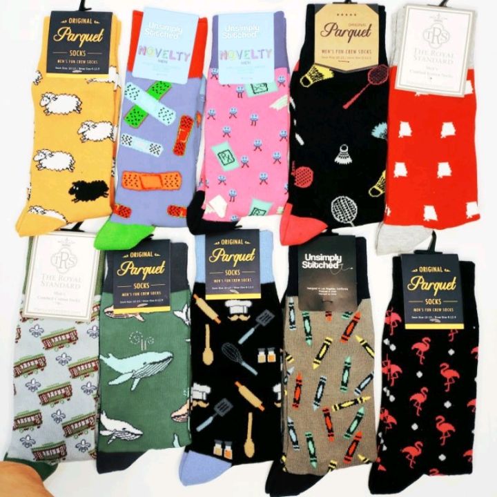 Men's Fun Crew Socks Iconic Socks | Lazada PH