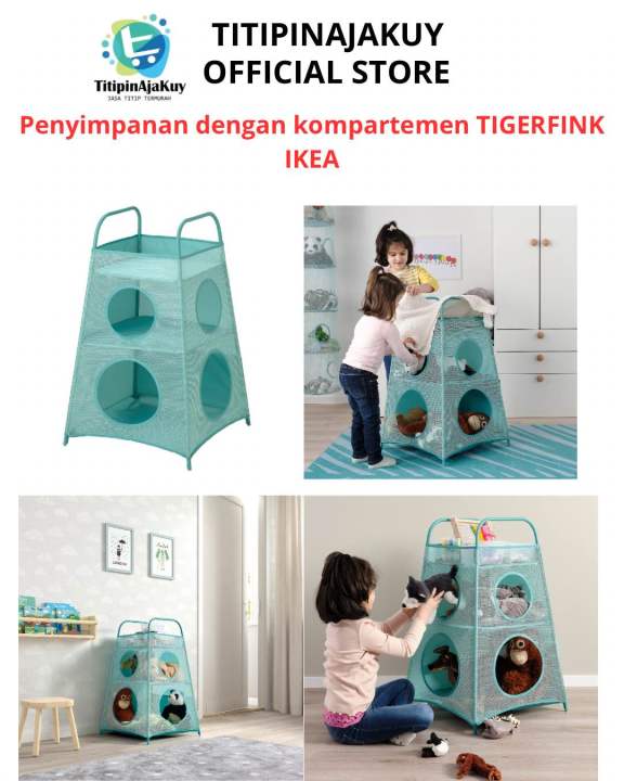 TIGERFINK Penyimpanan dengan kompartemen, toska | Lazada Indonesia