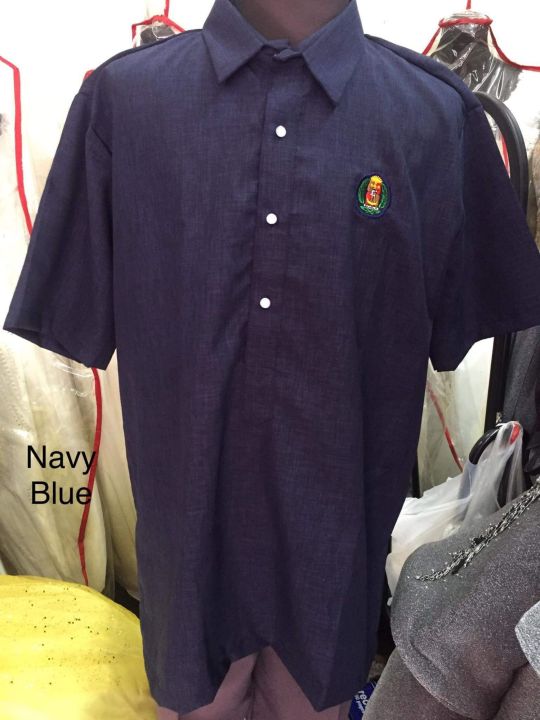 Polo Barong with Sosia - Navy blue | Lazada PH