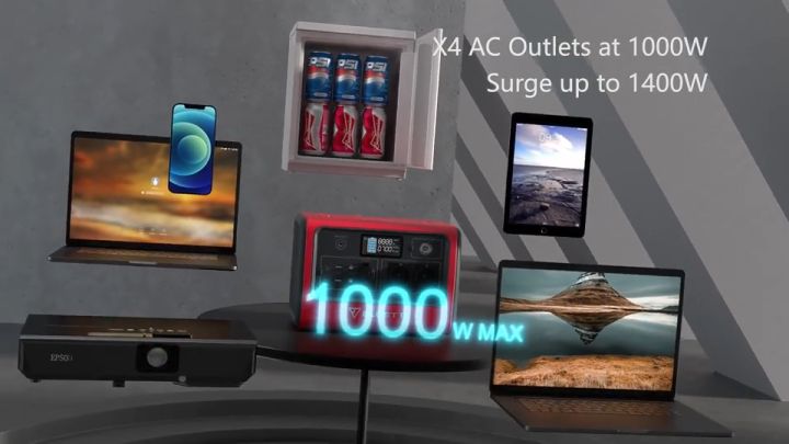 【พร้อมส่ง】Bluetti EB70 ความจุ 224000 mAh 1000W/716Wh power station ...