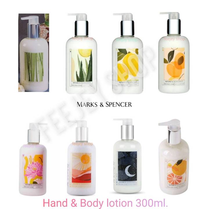 m&s hand & body lotion natural 's ingredients โลชั่นบำรุงผิวกาย 300ml ...