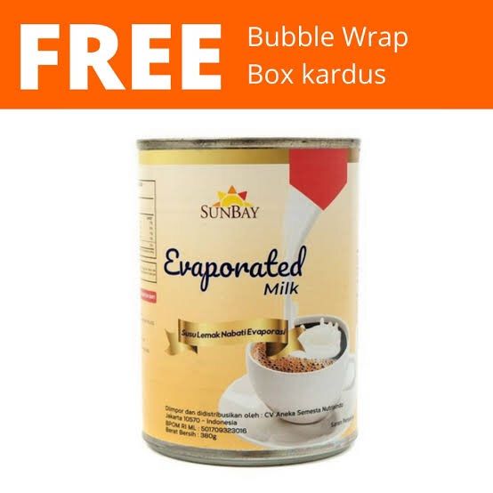 SUNBAY Susu evaporasi / sunbay evaporated milk 380gr per kaleng ...
