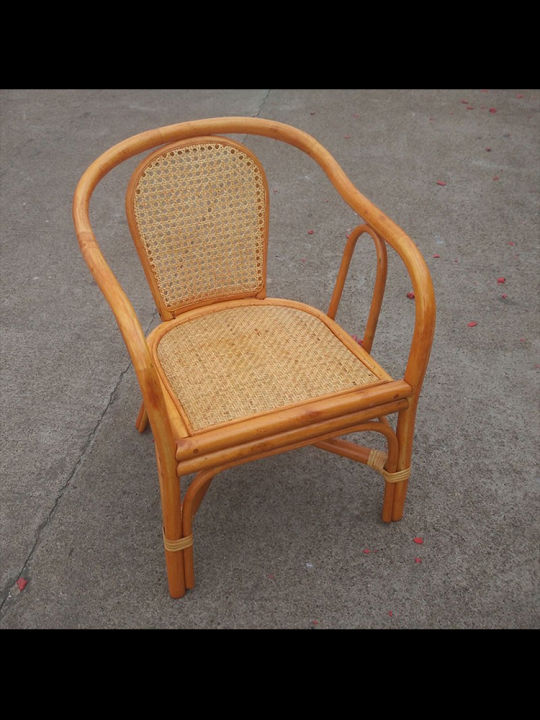 Indonesian Wicker Chair Back Support Tea Drinking Chair Casual Single ...