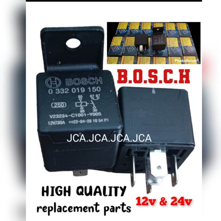 BOSCH RELAY 12V 24v 30A WITH 5 PIN SOCKET JAPAN WIRE PORTUGAL MADE | Lazada PH