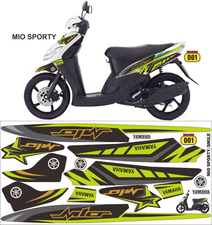 STRIPING VARIASI MIO SPORTY/STIKER BODY MIO/DECAL | Lazada Indonesia