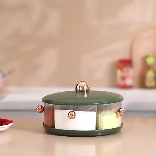 Rotating Seasoning Box, Set, Seasoning Container, Integrated Multi ...