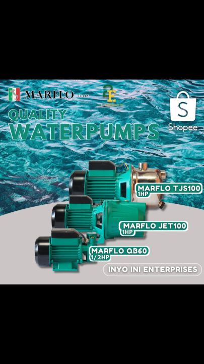 Marflo Heavy Duty Jet Booster Pump – 0.5HP, 1HP & 1HP Stainless Steel ...