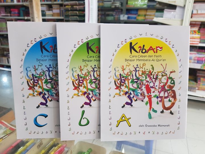 1 set Kibar ABC atau satuan. Panduan membaca Al Qur'an untuk anak dan ...