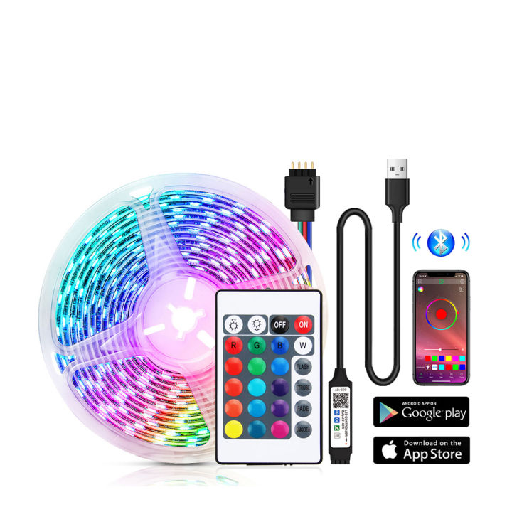 15M 5050 RGB Light strip, LED string light, Bluetooth LED light ...