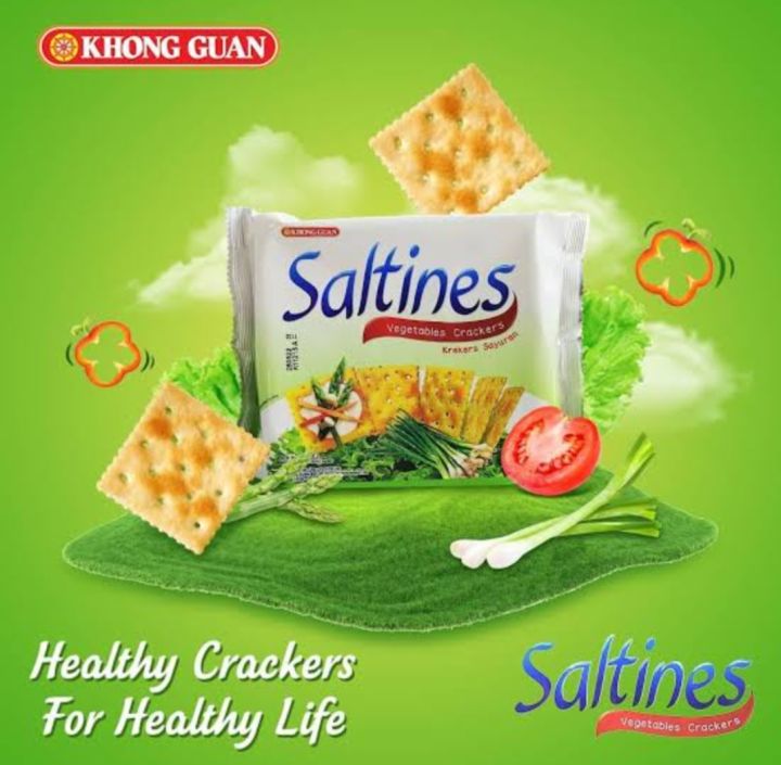 Biskuit Saltines sayur Khong guan/biskuit vegetables Saltines 150gram ...
