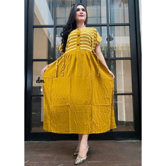 Daster Cantik Ibu muda Kekinian / Midi Dress Chibi Brand Rayon Busui ...