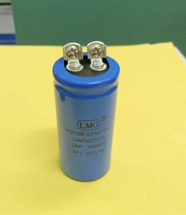 Motor Starting Capacitor Cap 100 MFD 250 Vac ขนาด 3.5x7 Cm สินค้าพร้อม ...