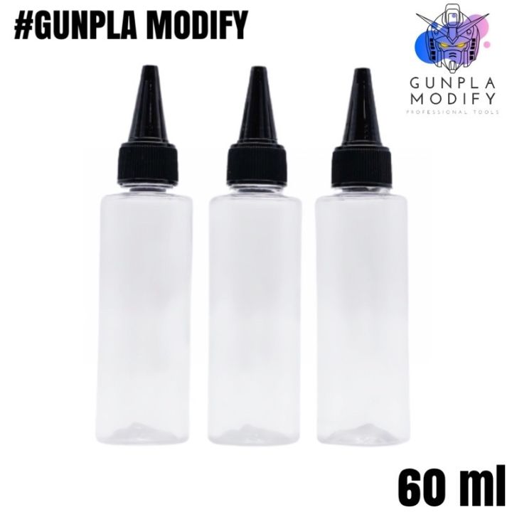 ขวดพลาสติกใสเปล่า พร้อมฝาแหลมและจุกใน ขนาด 60 ml | Lazada.co.th