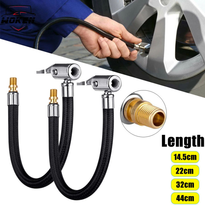 【WOKEN】Car Tire Inflation Hose Air Pump Extension Tube Adapter Bicycle ...