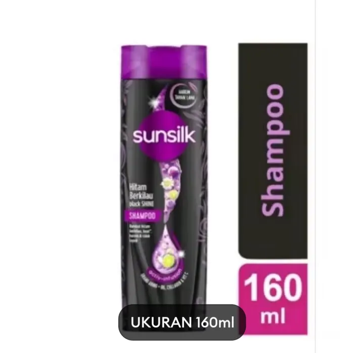 Shampo Sunsilk hitam black shine 160 ml | Lazada Indonesia
