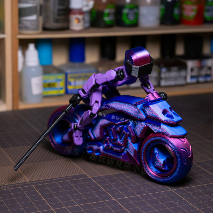 Third-Generation Poseable Motorcycle Dummy Toy Stress Relief ...