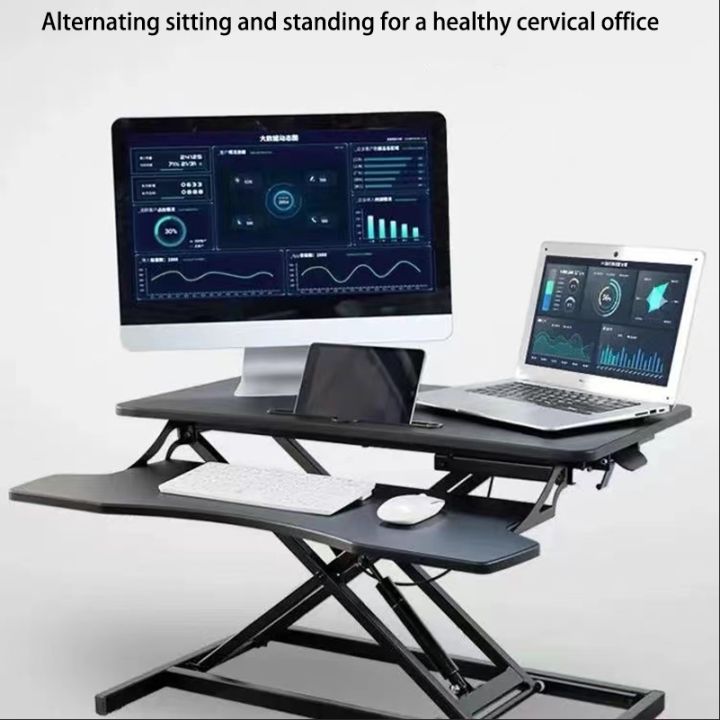 Adjustable convertible computer desk, adjustable height ergonomic ...